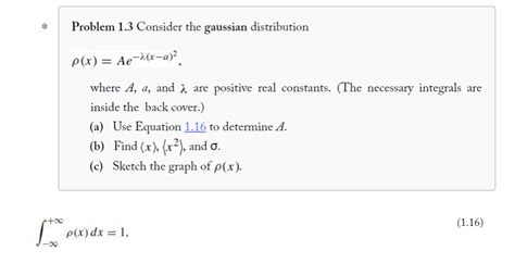 Solved Problem Consider The Gaussian Distribution Chegg