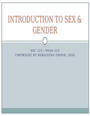 Introduction To Sex And Gender Pptx INTRODUCTION TO SEX GENDER SOC WGSS COPYRIGHT