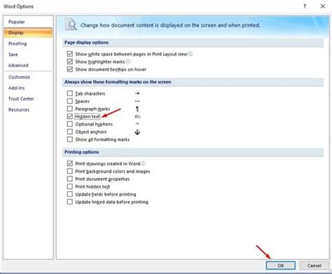 How To Hide Unhide Text In Microsoft Word Document