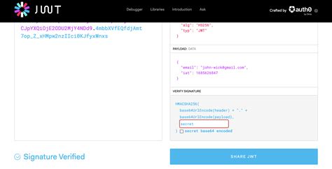 Node Js Always Getting Invalid Signature In Jwt Io Stack Overflow