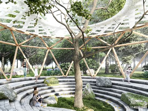 现代造型廊架su模型下载【id1140222948】知末su模型网