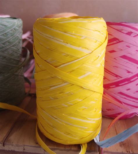 Upscale Raffia Orange Packaging Decor