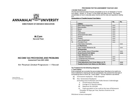 M This Is A Lecture Note Given By Vishnu Sir ANNAMALAI UNIVERSITY DIRECTORATE OF DISTANCE