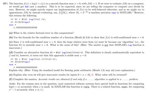 solved 1 the function f x log 1 x x is a smooth function