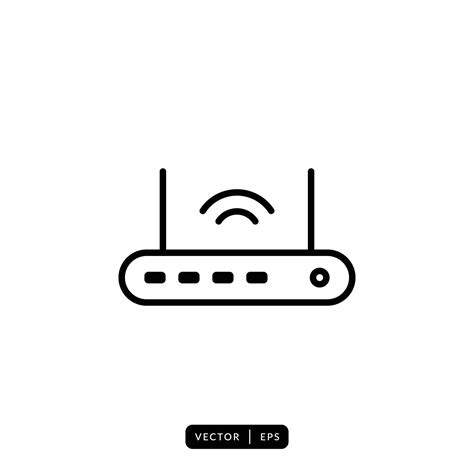 Router Icon Vector Sign Or Symbol 6201400 Vector Art At Vecteezy