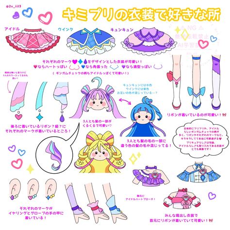 2v Iil3 Cure Idol Cure Kyunkyun Cure Wink Kimi To Idol Precure Precure Highres Image