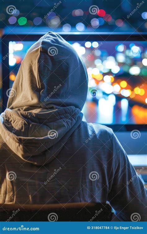 Cybercriminal Hacking On Dark Web Network Depicting Illicit Online Activities And Security