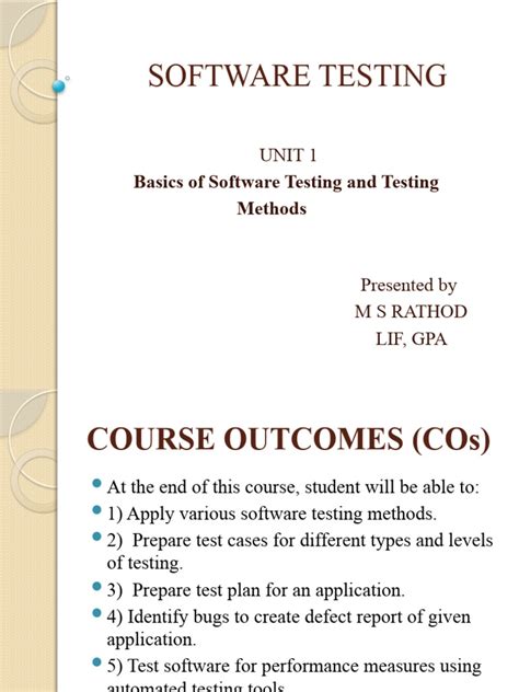 Software Testing Unit 1 Download Free Pdf Software Testing Quality Assurance