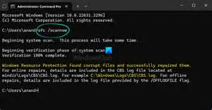 Run System File Checker In Safe Mode Boot Time Or Offline