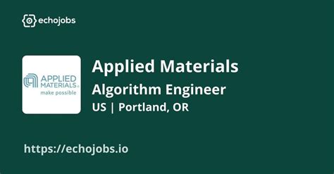 applied materials is hiring algorithm engineer e4 usd 152k 209k us portland or [matlab r