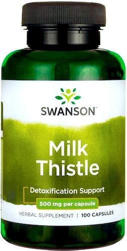 Swanson Full Spectrum Milk Thistle 500mg 100kaps Ostropest Plamisty
