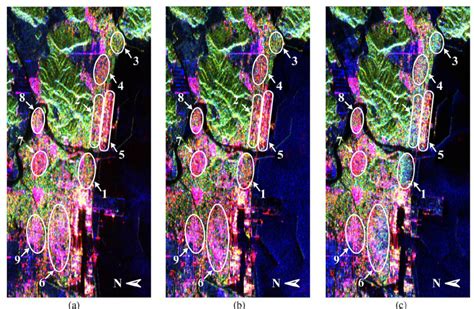 Decomposition Results Of Alos Palsar Full Polarimetric Sar Data Sets Download Scientific