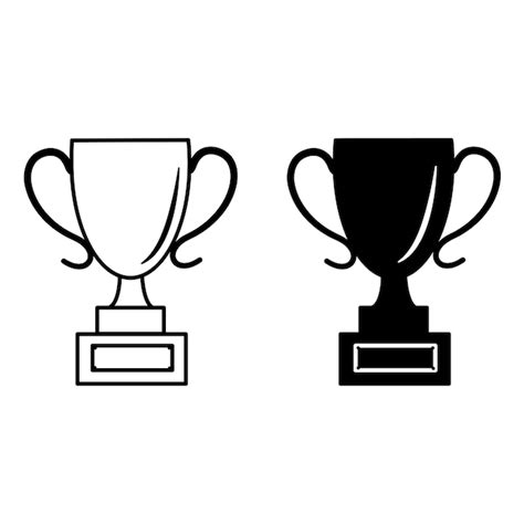 Premium Vector School Cup Icons