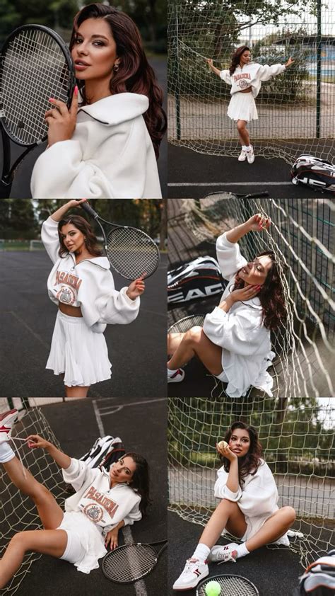 фотосессия на корте большой теннис идея фотосессии стильная фотосессия спортивная Model