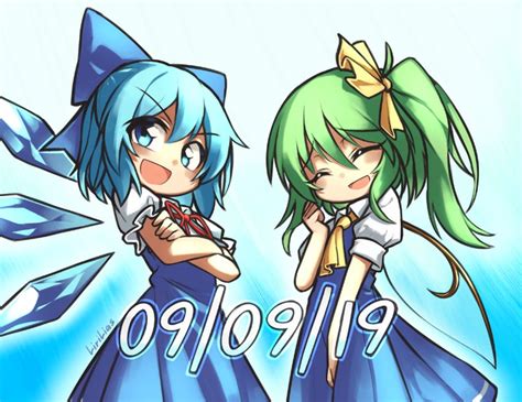 Cirno And Daiyousei Touhou Drawn By Lirilias Danbooru