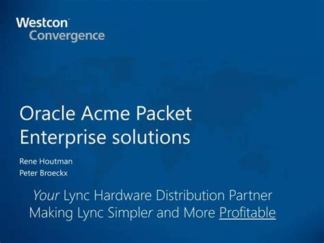 Ppt Oracle Acme Packet Enterprise Solutions Powerpoint Presentation Free Download Id 6084582