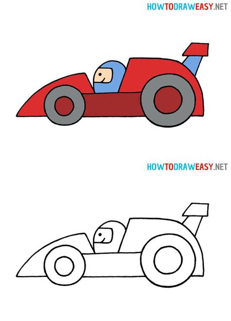 25 Easy Race Car Drawing Ideas Draw A Race Car