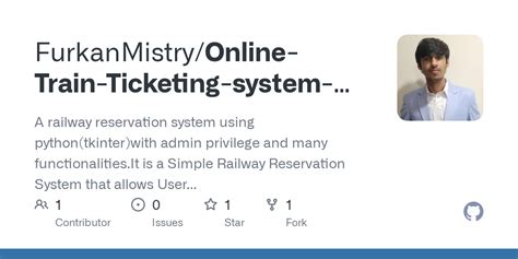 Github Furkanmistryonline Train Ticketing System Front End A