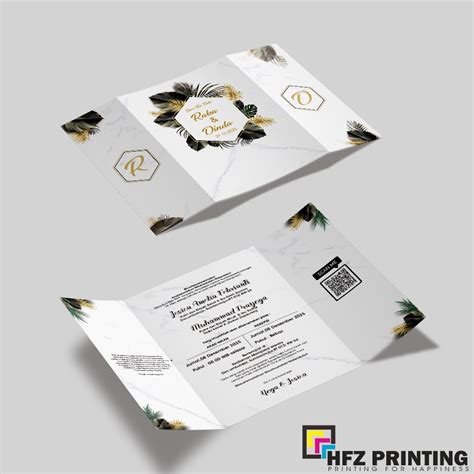 Jual Undangan Pernikahan Lipat 3 Murah Bc 150 Gsm Shopee Indonesia