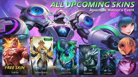 Mobile Legends All Upcoming Skin August Starlight Skin 2019 New