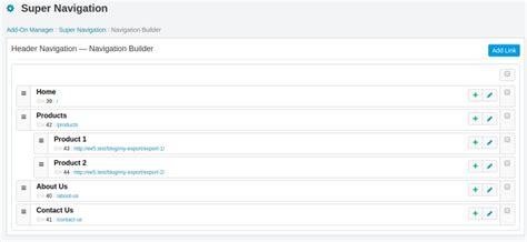 Create Edit Navigation Links Super Navigation Amici Infotech