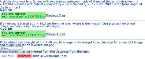 Solved A Single Bi Convex Lens A Lens With Two Convex Chegg Com