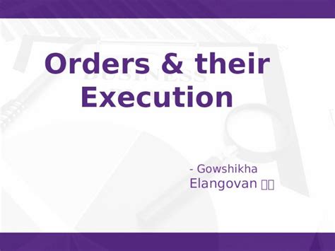 pptx orders and their execution dokumen tips