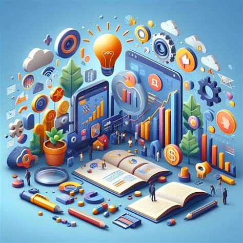 Optimize Ad Spend With Online Advertising Analytics Stock Illustration Illustration Of