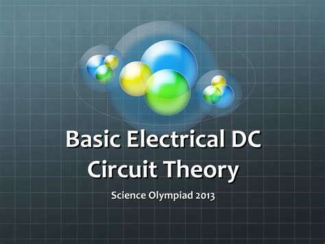 Basic Dc Circuit Theory PPT Computer Networking Computing