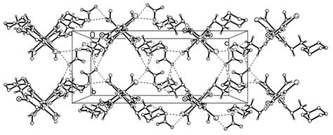Molecular Packing Of 1 Viewed Along The A Axis Hydrogen Bonds Are
