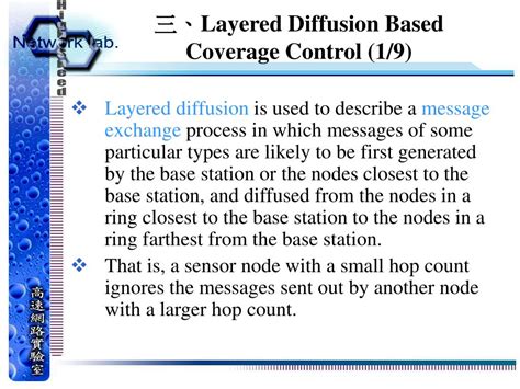 Ppt Layered Diffusion Based Coverage Control In Wireless Sensor