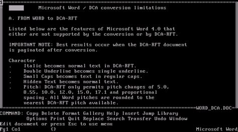 Winworld Microsoft Word 4 0 Dos