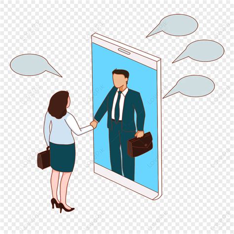 비 즈 니스 엘리트 온라인 악수 개념 삽화 사람 일러스트 캐릭터진행밥그릇 Png 일러스트 무료 다운로드 Lovepik
