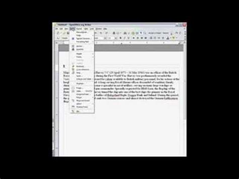 HOW TO Insert Header In OpenOffice 2 4 YouTube