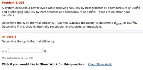 Solved Problem A System Executes A Power Cycle While Chegg