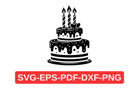 Birthday Cake Svg File Cake Topper Png Graphic By Artful Assetsy · Creative Fabrica