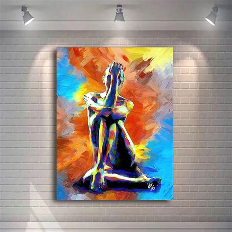 Abstract Woman Nude Canvas Painting Sexy Body Art Canvas Painting Print Sex Posters Wall Art