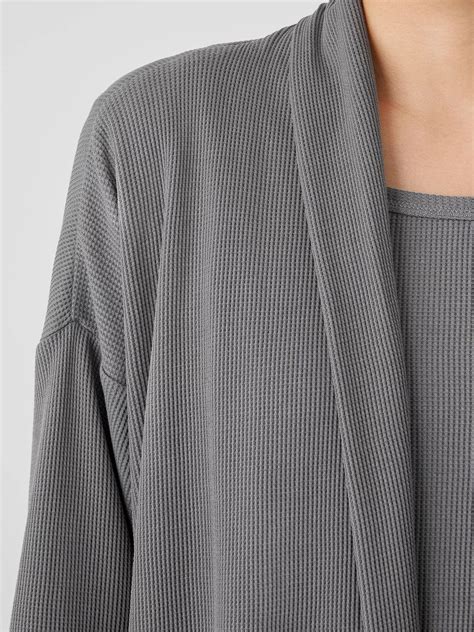 Cozy Organic Cotton Thermal Sleep Cardigan Eileen Fisher