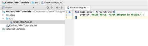 Create And Run First Kotlin Project In IntelliJ IDEA JavaProgramTo