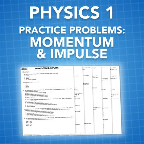 Physics 1 Momentum And Impulse Practice Problems And Solutions By