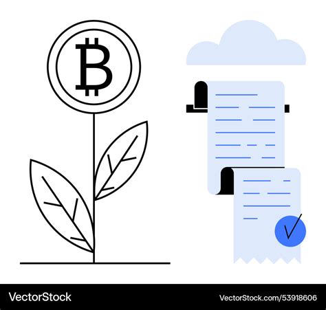 Blockchain Growth And Secure Digital Transactions Vector Image