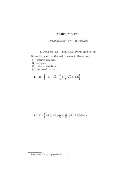 seminar assignments assignment 1 assignment 1 dylan math 1010 class