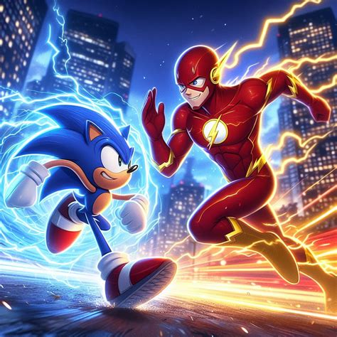 Sonic Vs The Flash Ai By Superflashofficial On Deviantart