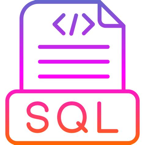 Sql File Generic Gradient Icon