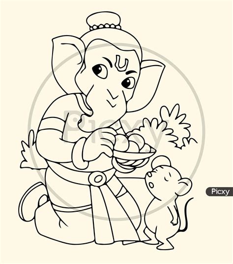 Lord Ganesha Drawings Simple