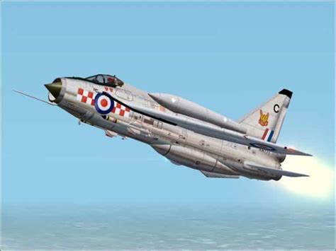 Fs2004 2002 Ee Lightning Xr771 56 Sqn 1960s Textures Only Flight
