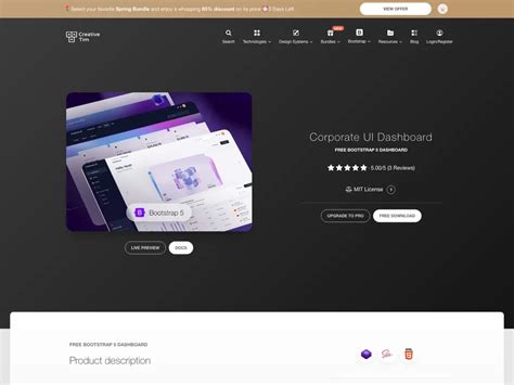 Corporate Ui Dashboard By Creativetimofficial A Undefined Template Built At Lightspeed