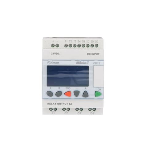 Crouzet Controller PLC Sup V DC Analog Digital In Relay Out Panel Mnt IP
