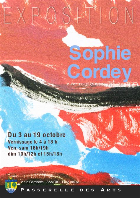 Exposition Sophie Cordey Mairie De Samois Sur Seine