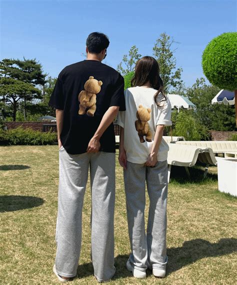 3color 남녀공용 초귀여미 똥마려운 테드곰 오버핏 반팔티 박스티 커플티 커플룩 시밀러룩 고퀄리티 데일리 꾸안꾸룩 여행룩 휴가룩 강추템 에이블리